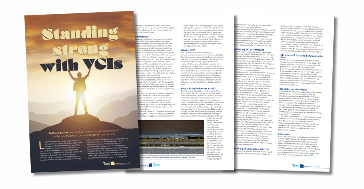 Aboveground Storage Tank Protection with VCIs